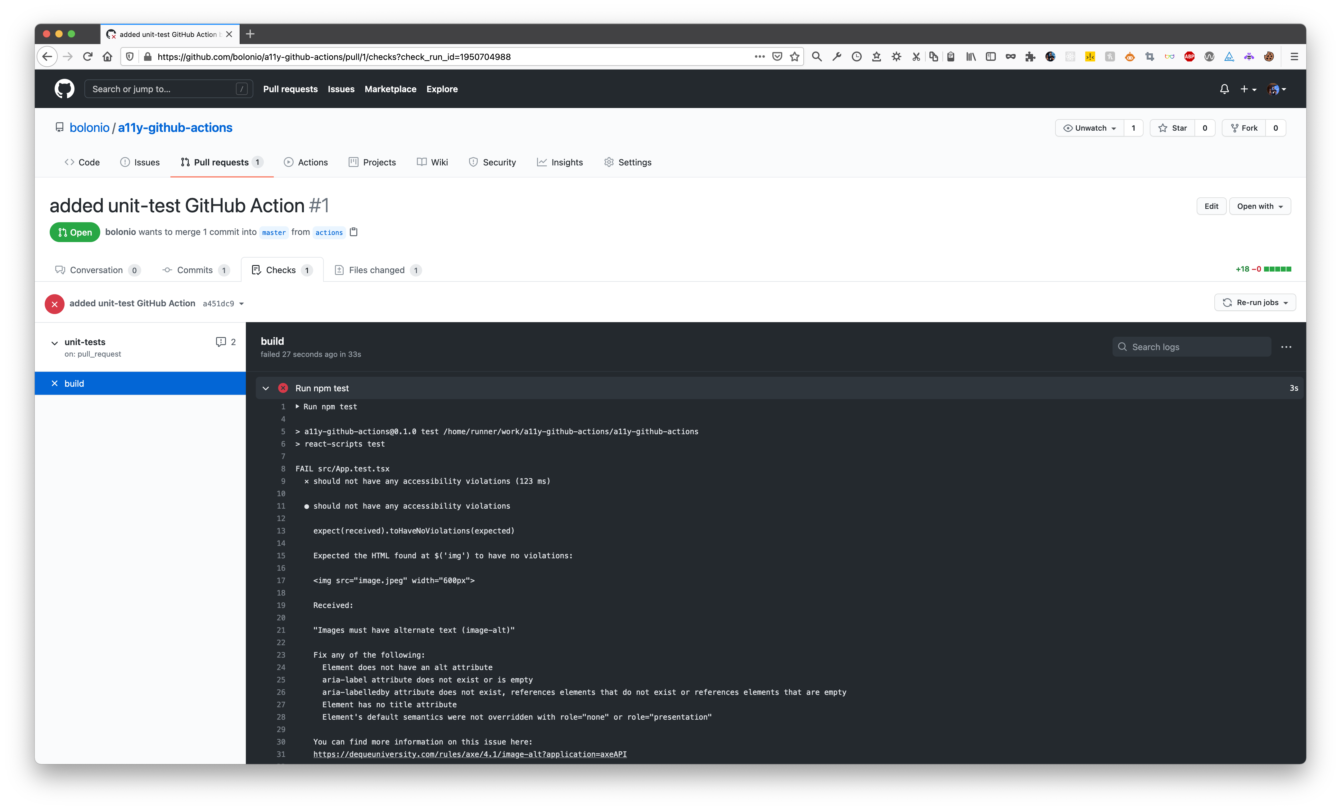 Automating The Accessibility Tests Of Your Source Code With Github Actions Adrián Bolonio